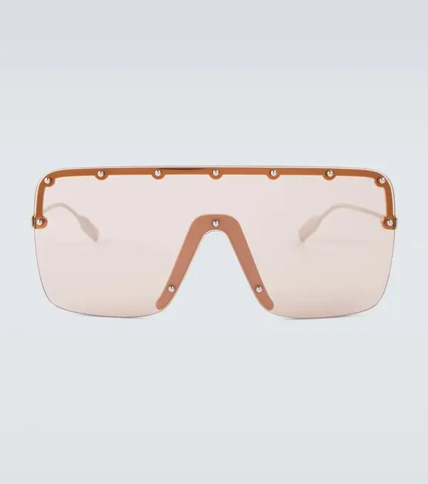 Gucci Mask-frame Sunglasses - Gold