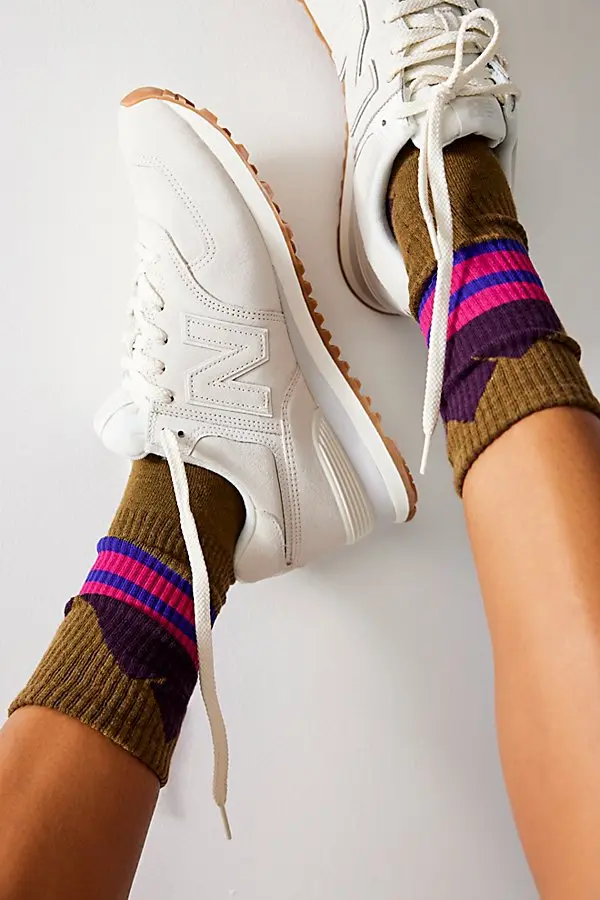 Free People Hit The Road Tube Socks - Army