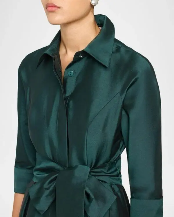Rickie Freeman For Teri Jon Taffeta Gown - Forest