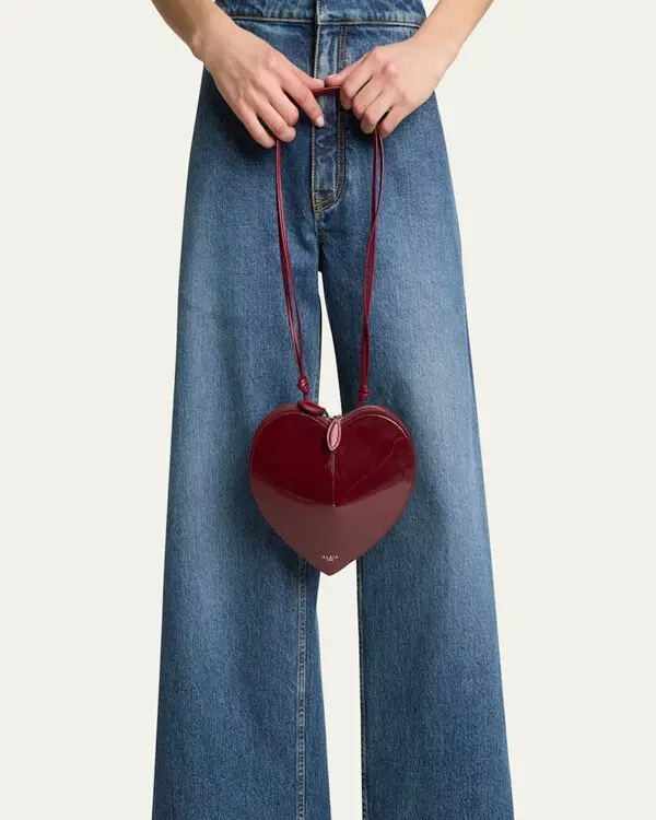 Alaïa Le Coeur Crossbody Bag - 325 Rouge Grenat