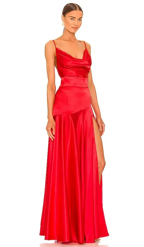 BRONX BANCO X Leo Maxi Dress - Red