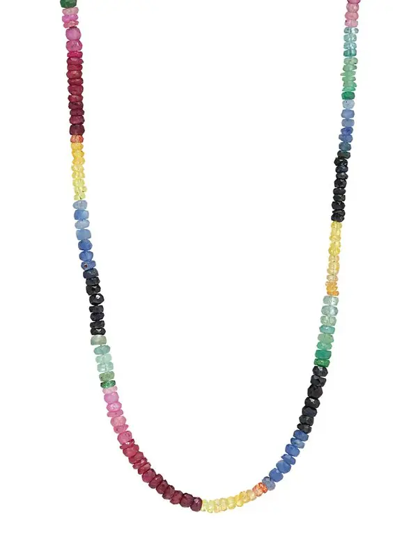 Jia Jia Arizona 14k Yellow Gold & Sapphire Beaded Long Necklace