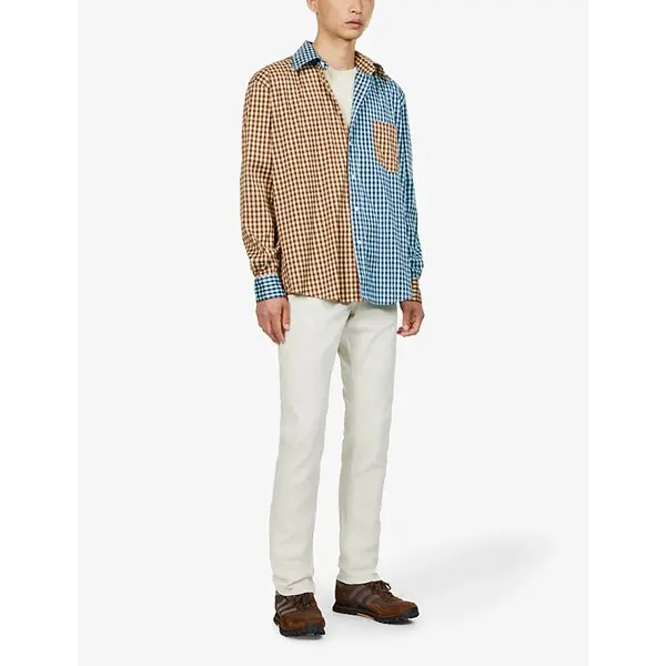 FRAME L'homme Slim-fit Stretch-woven Trousers - Milk Beige