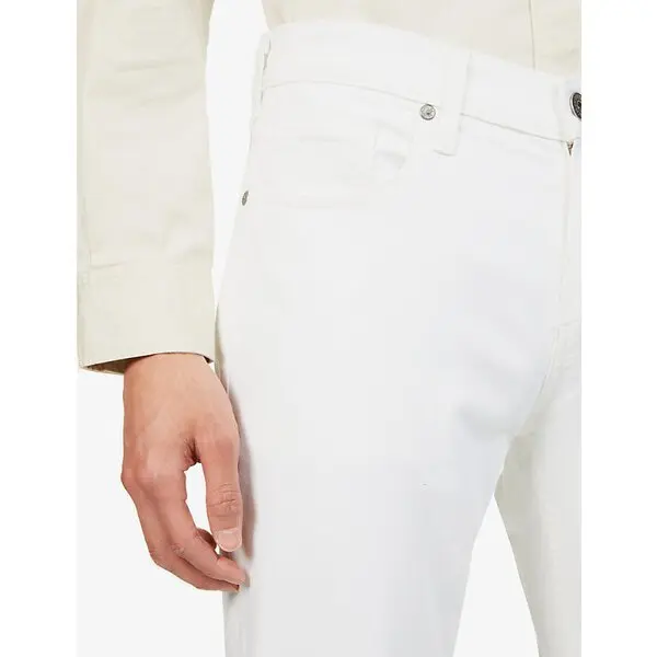 Paige Slim Straight-leg Stretch-denim Jeans - Icecap