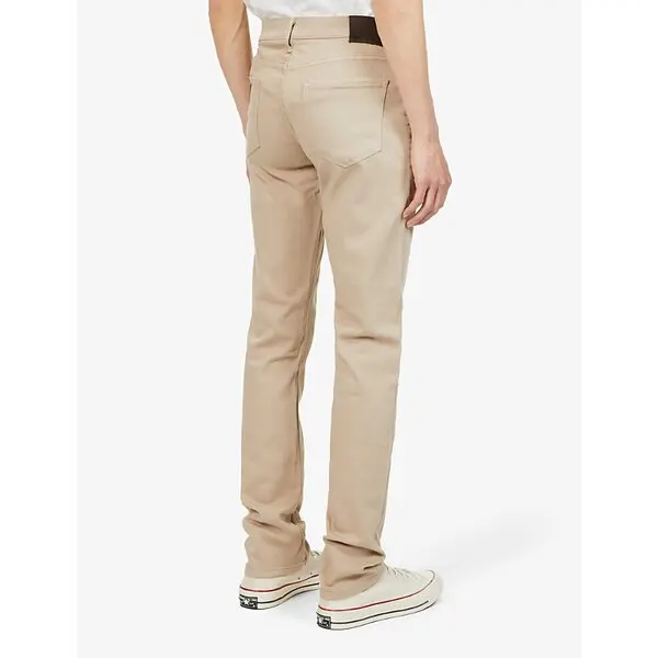 Paige Slim Straight-leg Stretch-denim Jeans - Toasted Almond
