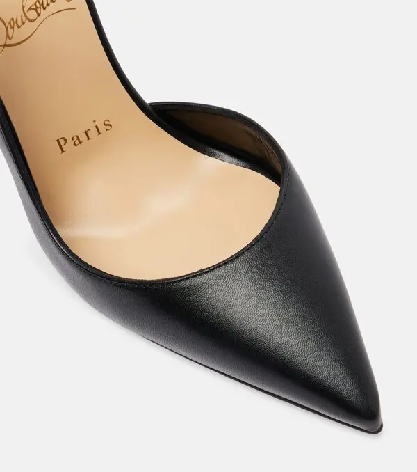 CHRISTIAN LOUBOUTIN Jenlove 100 Leather Slingback Pumps