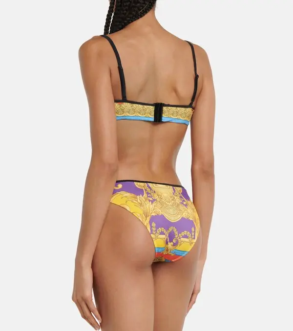 Versace Printed Balconette Bikini Top