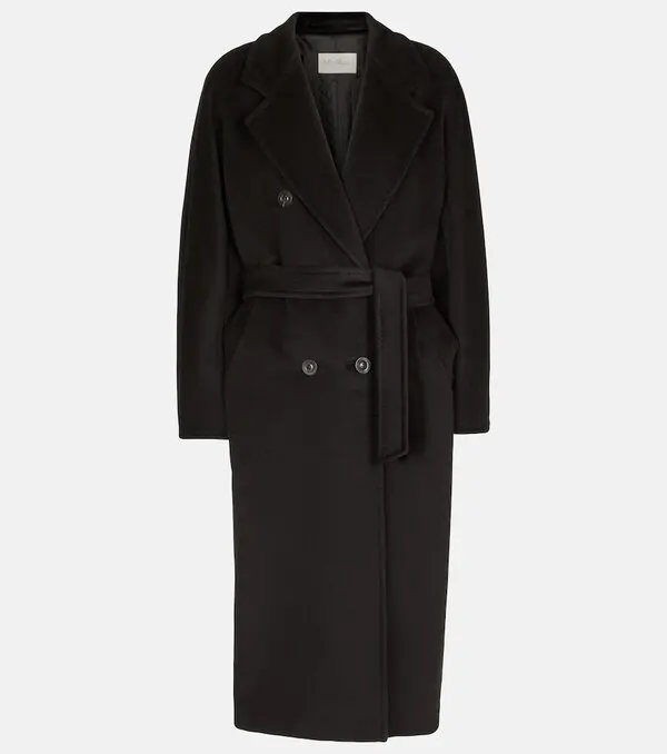 Max Mara Madame Wool And Cashmere Coat - Black