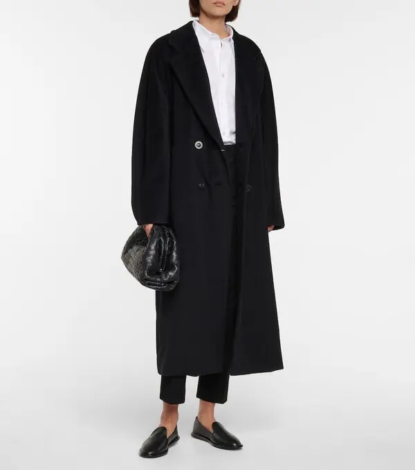 Max Mara Madame Wool And Cashmere Coat - Black