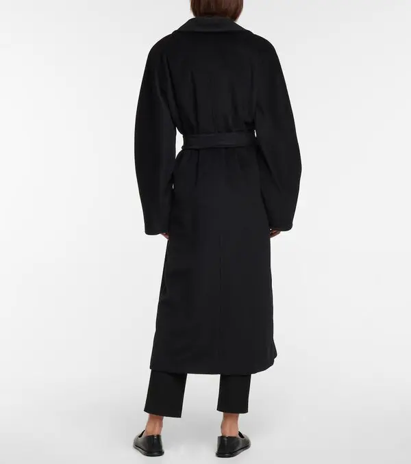 Max Mara Madame Wool And Cashmere Coat - Black