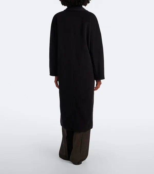 Max Mara Madame Wool And Cashmere Coat - Black