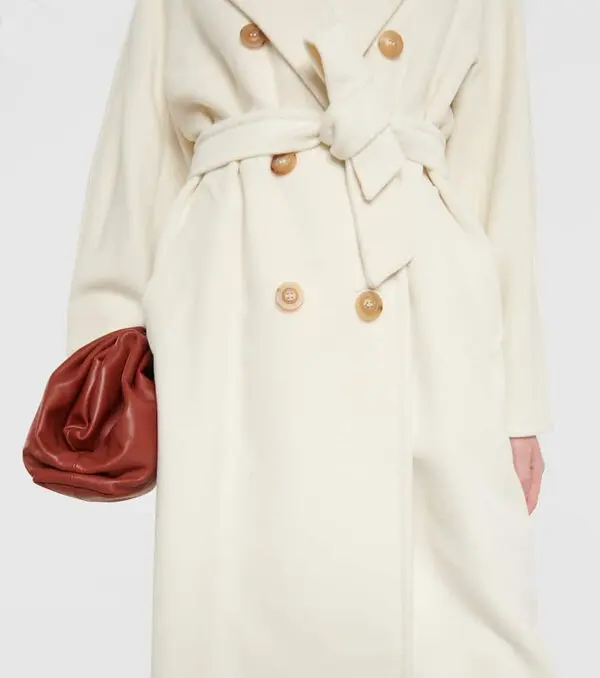 Max Mara Madame Wool And Cashmere Coat - White
