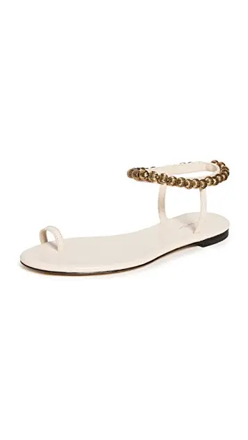 Tory Burch Capri Beaded Ankle Sandals