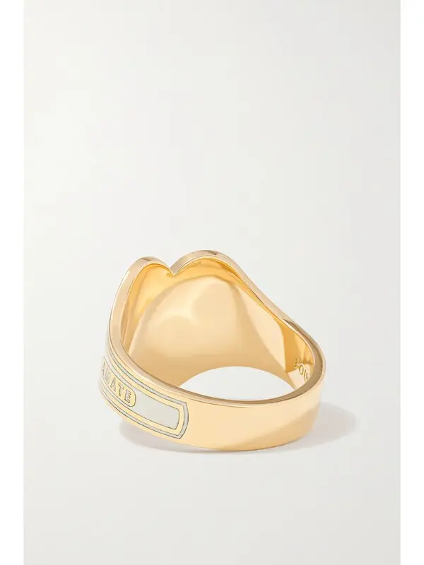 FOUNDRAE True Love 18-karat Enamel Ring