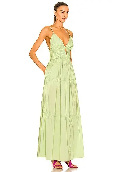 Simkhai April Maxi Dress In Mint