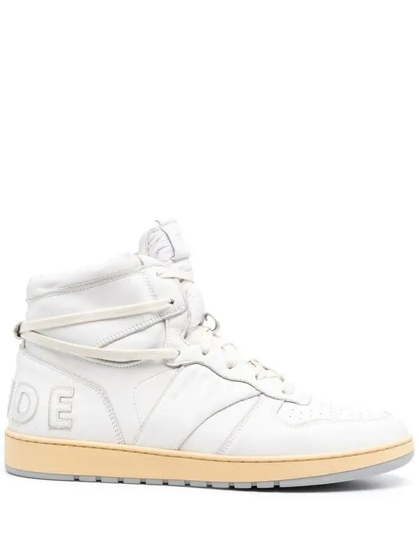Rhude Panelled Leather Sneakers