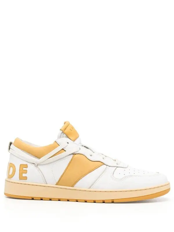 Rhude Colour-block Low-top Sneakers - White