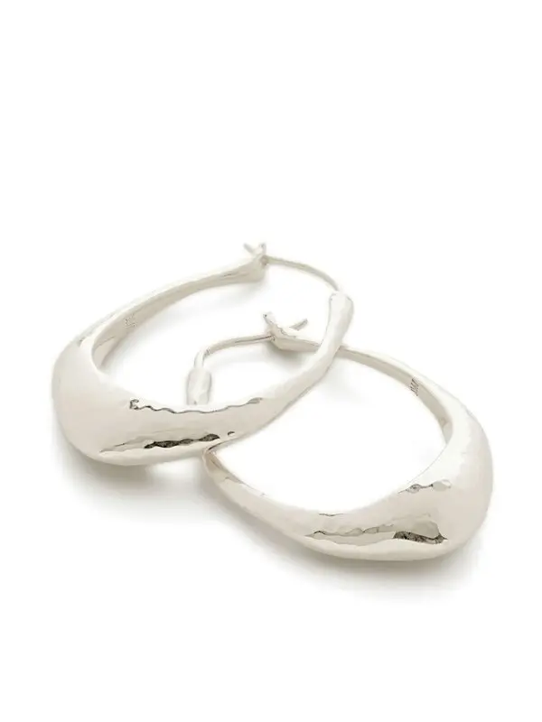 Monica Vinader Deia Medium Hoop Earrings - Silver