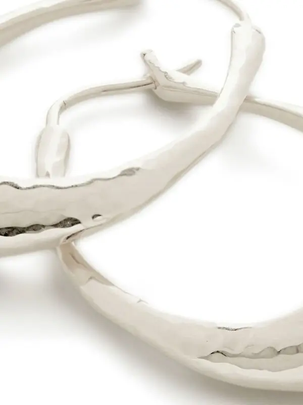 Monica Vinader Deia Medium Hoop Earrings - Silver