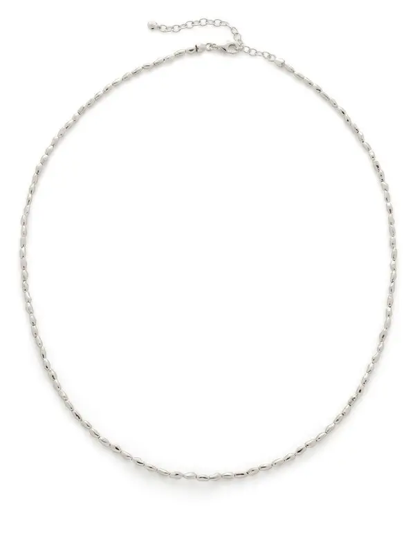 Monica Vinader Mini Nugget Necklace - Silver