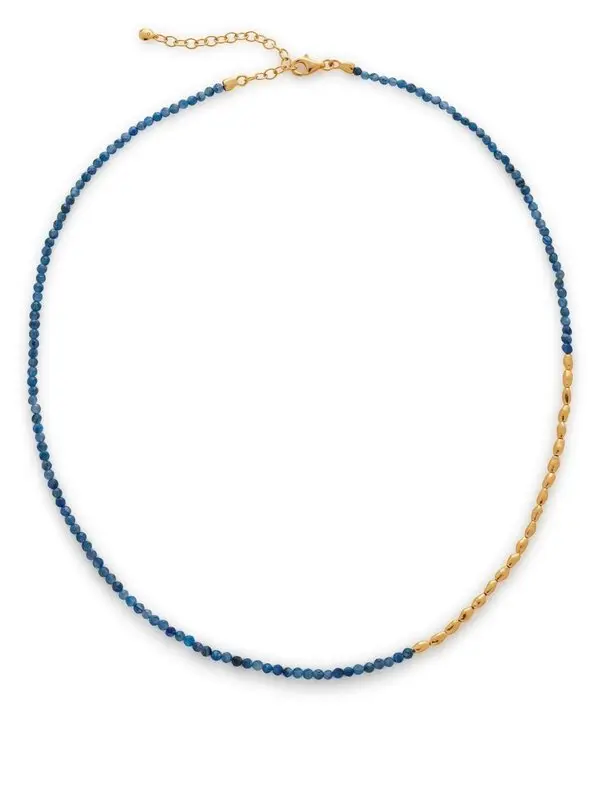 Monica Vinader Mini Nugget Gemstone Beaded Necklace - Gold