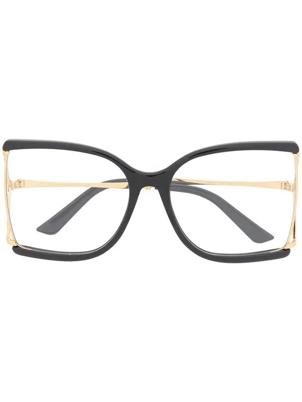 Gucci Oversized Square-frame Sunglasses - Black