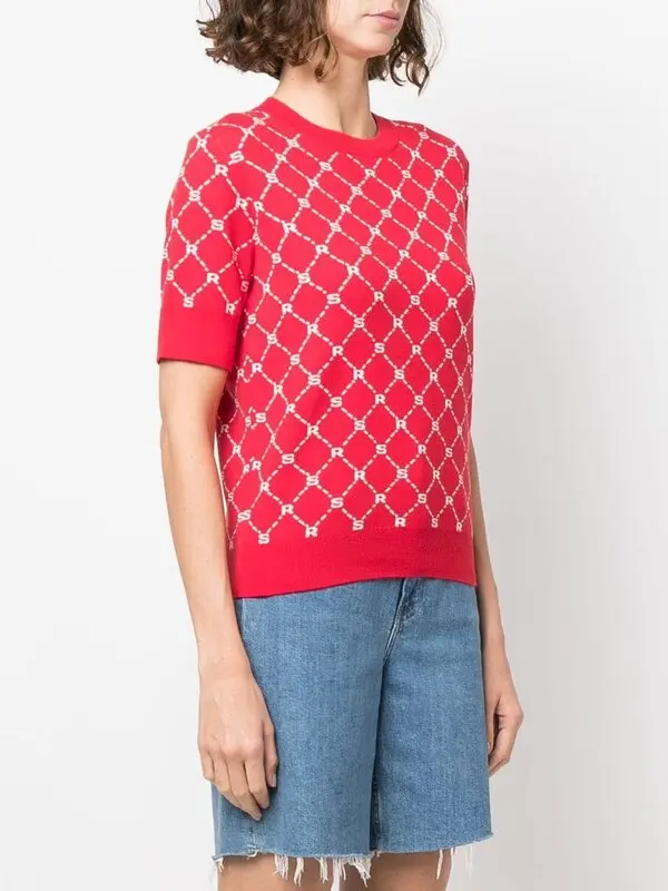 Sonia Rykiel Paris Monogram-pattern Knitted Top