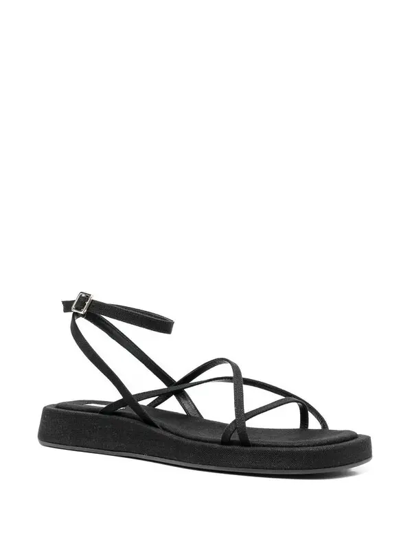 GIABORGHINI Rosie Crossover-strap Sandals - Black