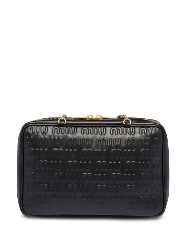 Miu Miu Embossed Logo Leather Bag