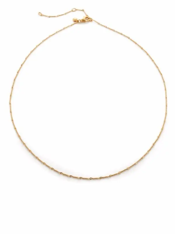 Monica Vinader Fine Twist Choker Necklace - Gold