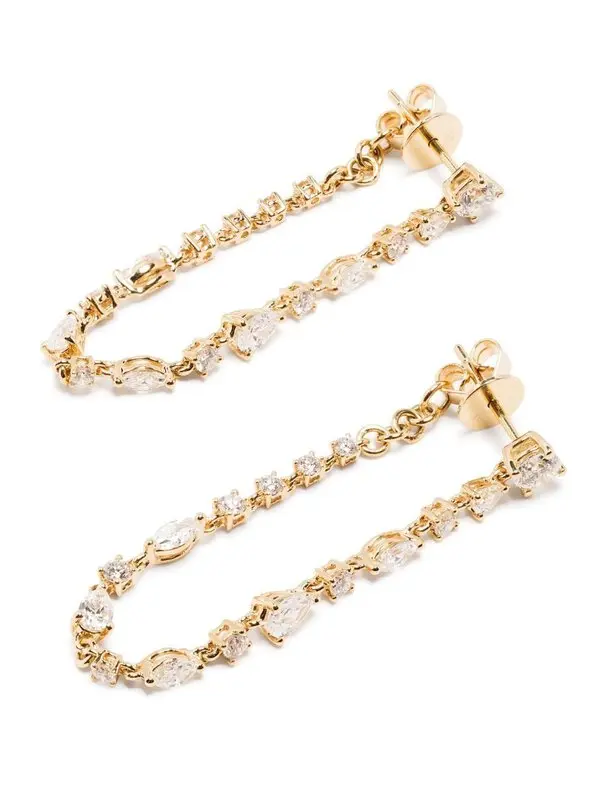 ANITA KO 18kt Yellow Diamond Loop Earrings
