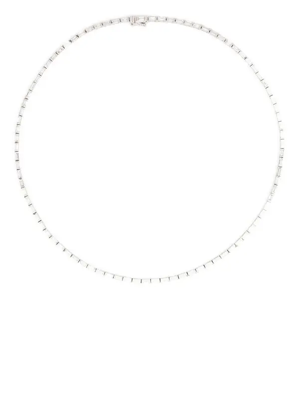 ANITA KO 18kt White Gold Diamond Choker Necklace - Silver
