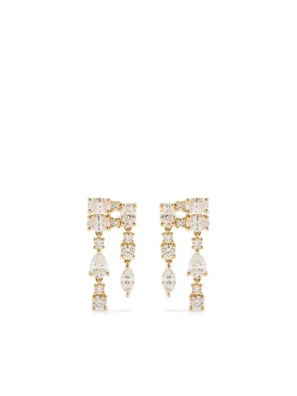 ANITA KO 18kt Yellow Maya Diamond Earrings - Gold