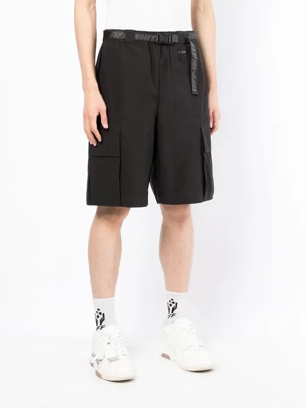 Off-White Industrial Belt Track Shorts - Black