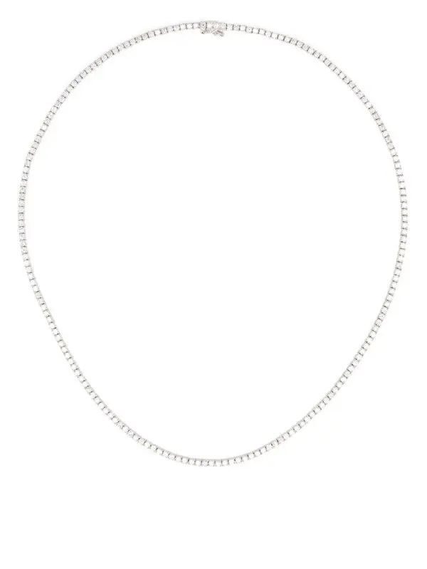 ANITA KO 18kt White Gold 5.46ct Diamond Hepburn Choker - Silver