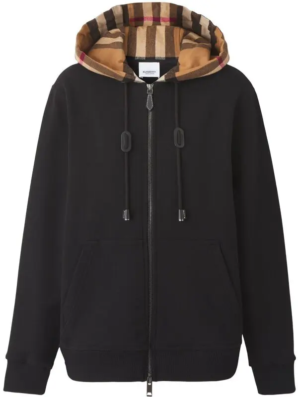 Burberry Check Cotton Hoodie