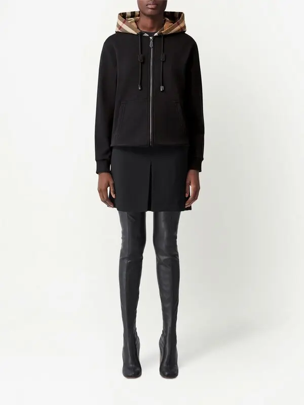 Burberry Check Cotton Hoodie