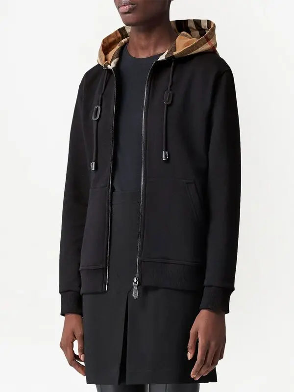 Burberry Check Cotton Hoodie