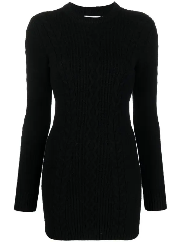 Patrizia Pepe Cable-knit Backless Dress