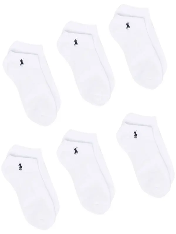 Ralph Lauren Pack Of Six Socks - White