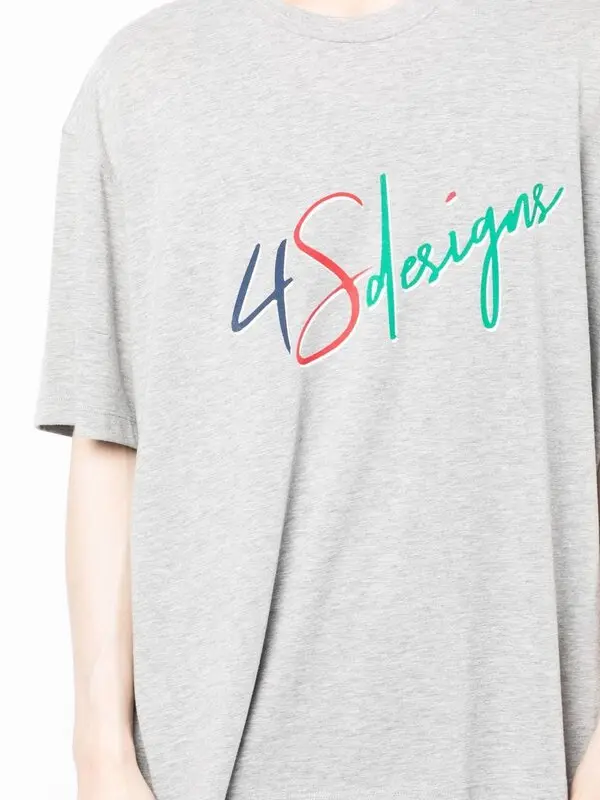 4SDESIGNS Logo-print Short-sleeve T-shirt