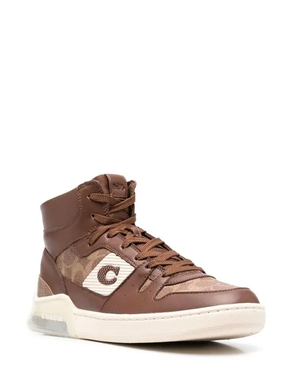 COACH Side Logo-patch High-top Sneakers