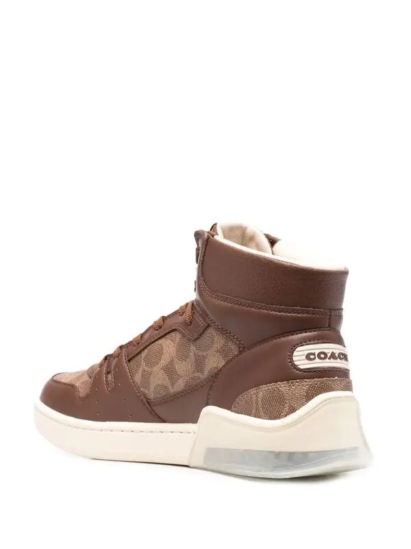 COACH Side Logo-patch High-top Sneakers