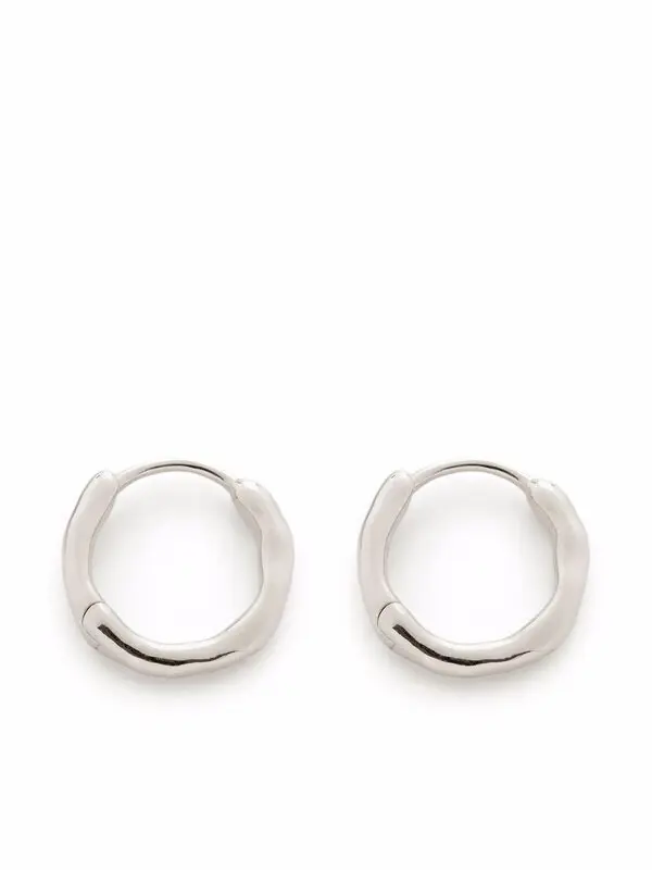 Monica Vinader Siren Muse Huggie Earrings - Silver