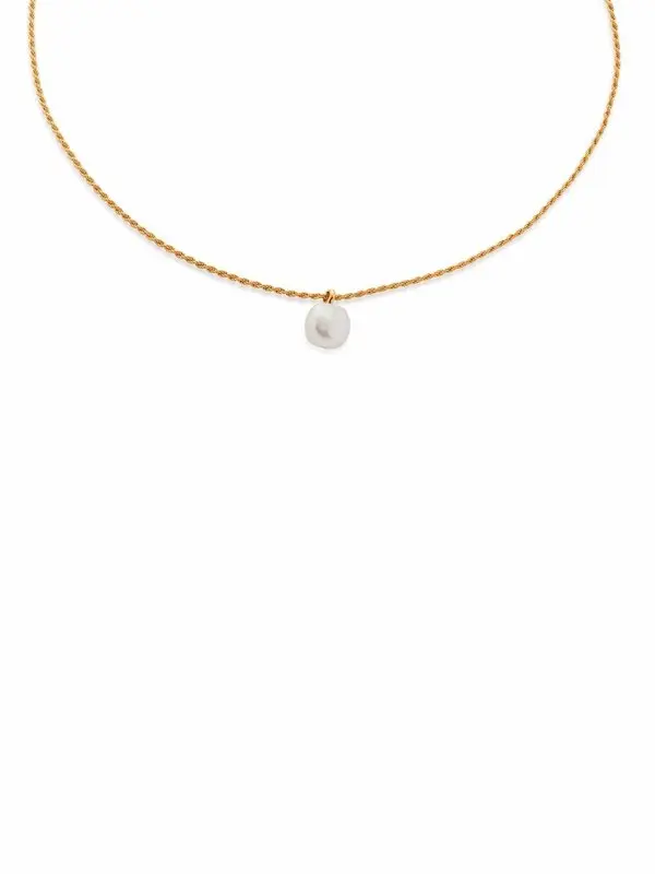 Monica Vinader Nura Tiny Keshi Pearl Necklace