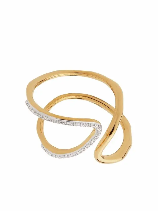 Monica Vinader Riva Asymmetric Ring - Gold