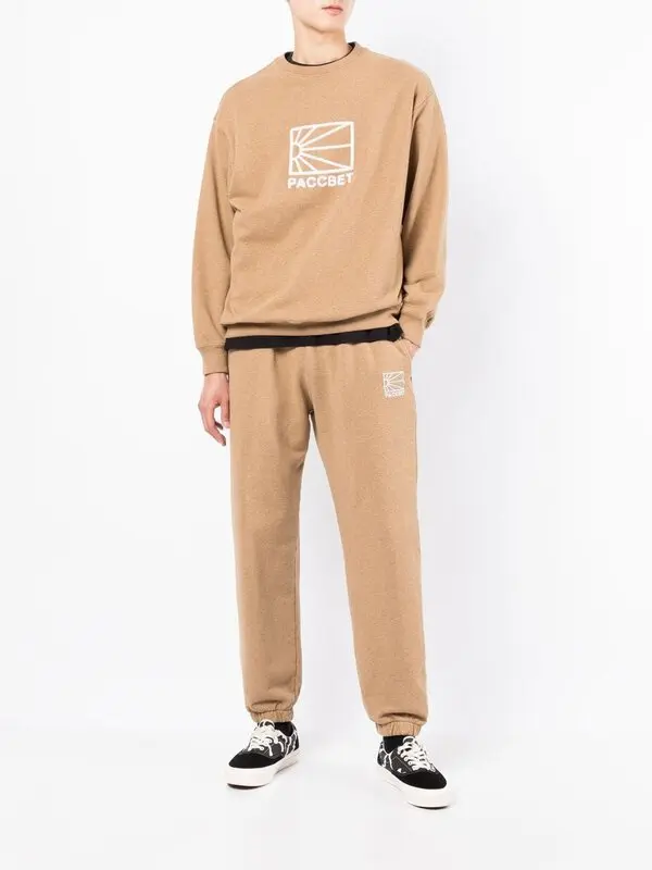 RASSVET Logo-motif Cotton Sweatshirt - Brown