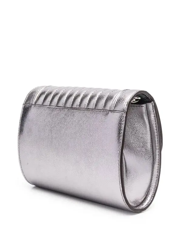 DELAGE Jeanne Metallic Cross-body Bag - Grey