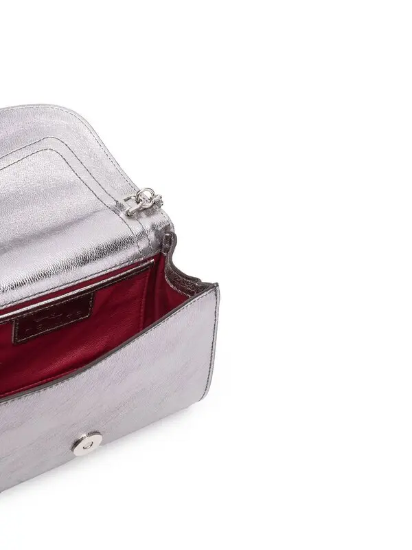 DELAGE Jeanne Metallic Cross-body Bag - Grey