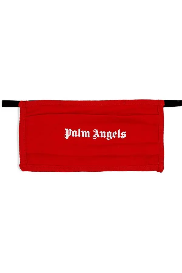 Palm Angels Printed Cotton-jersey Face Mask - Red